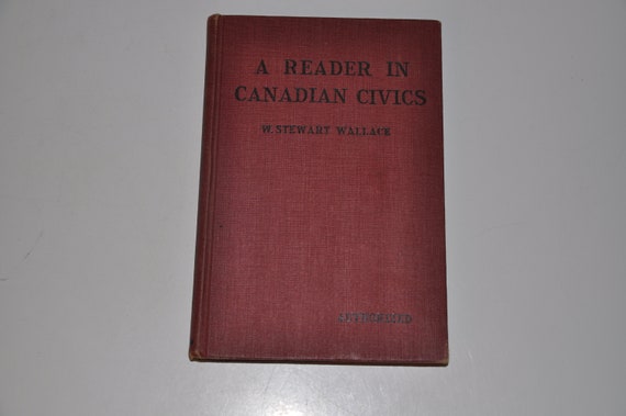 Rare Vintage A Reader in Canadian Civics Hardcover Text Book | Etsy