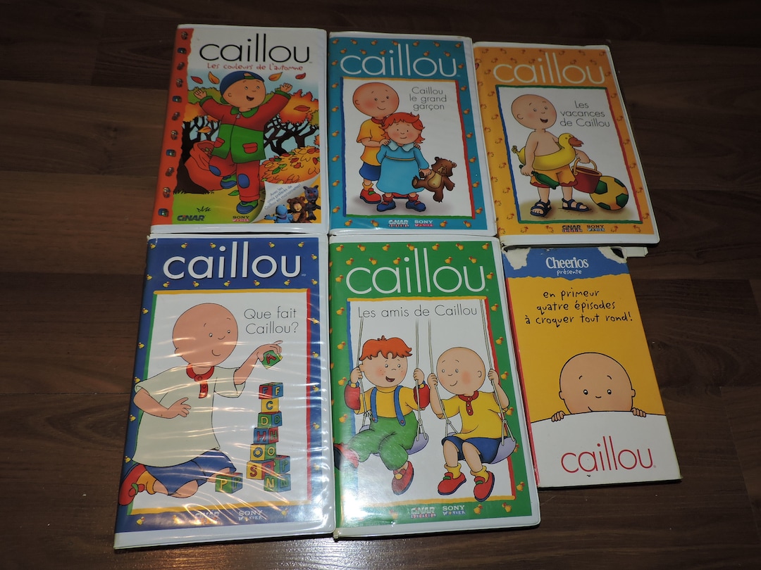6x Caillou VHS Lot - French Language Canadian / NTSC - Etsy