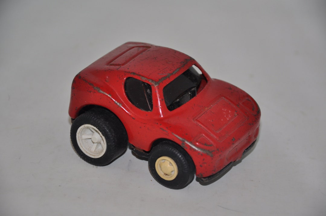1970s Tonka Red Vintage Mini Red Corvette Tonka Coupe Pressed Metal Toy ...