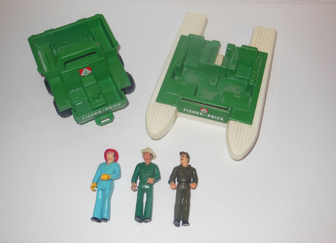 Vintage Fisher Price Adventure People Action Figures + Vehicles Lot - Etsy