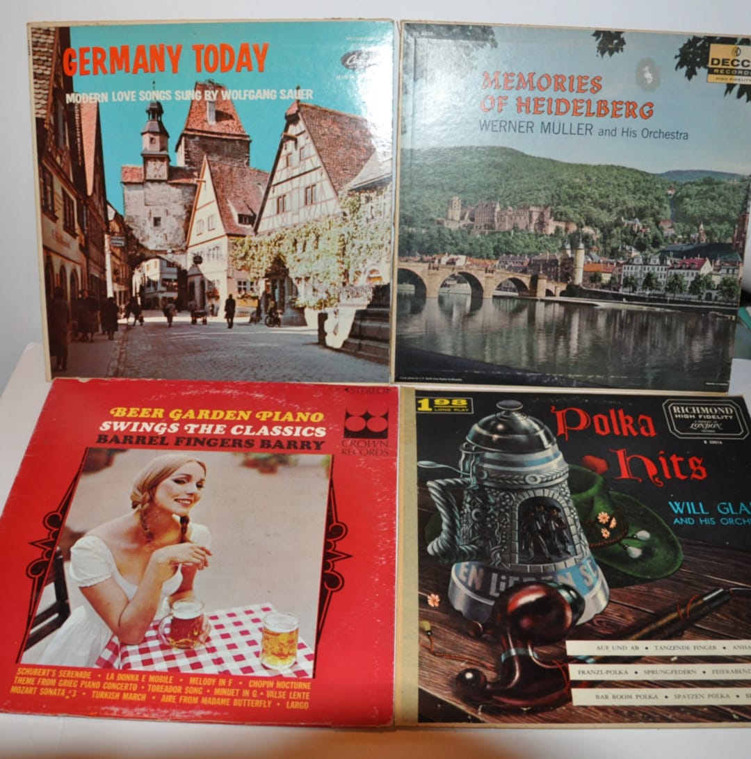 4x GERMAN Themed Music 1960s Vinyl 33 LP Record Albums - Etsy