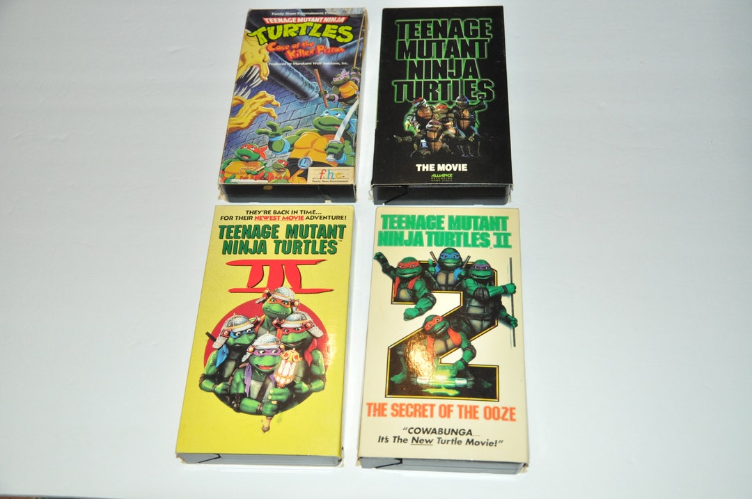 4 X Vintage TMNT VHS Tapes - Etsy
