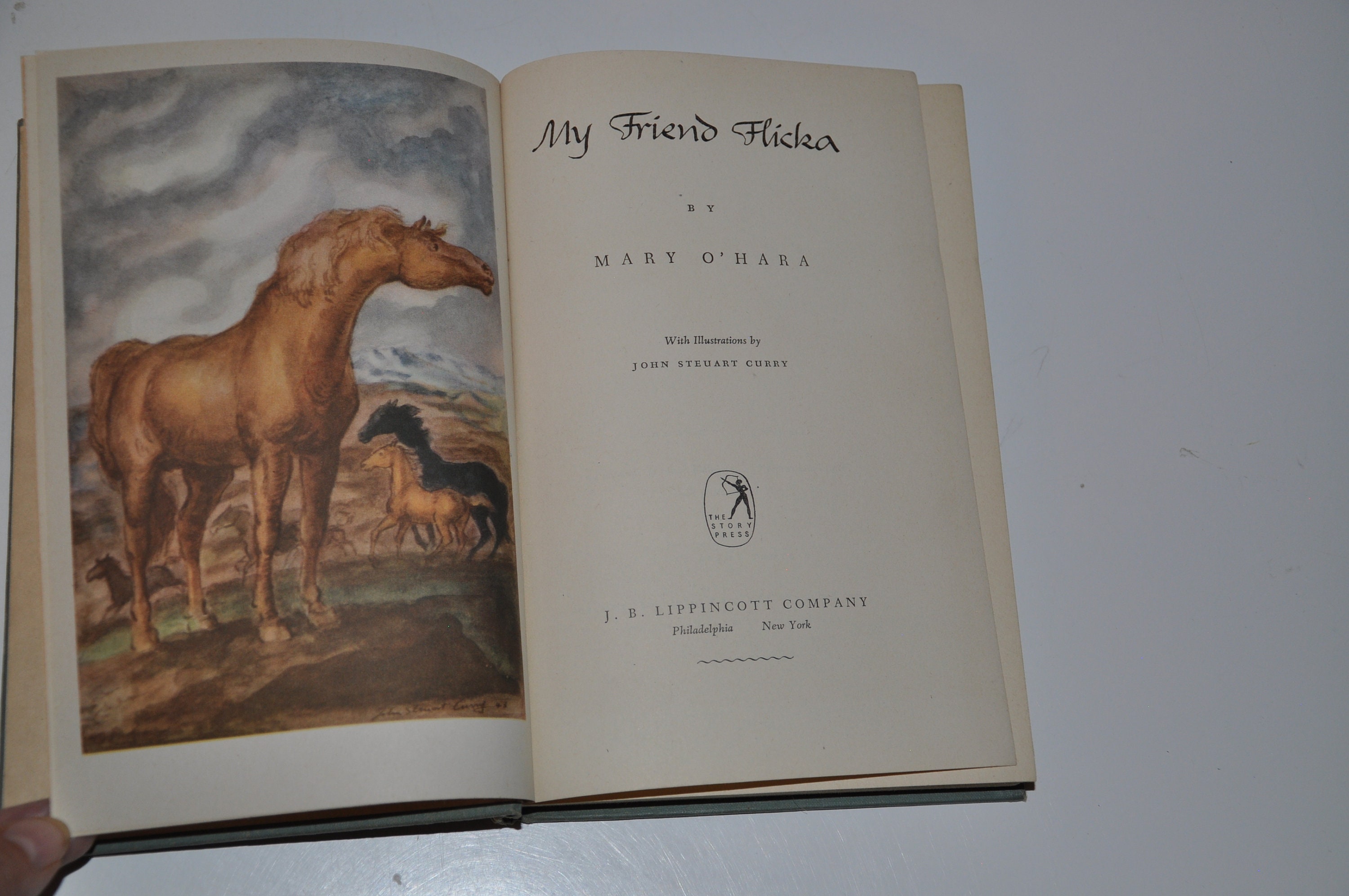 My Friend Flicka 1941 Hardcover Childrens Book par Mary | Etsy