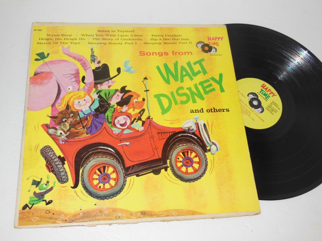 12 Songs From WALT DISNEY and Others Happy Time Records - Etsy