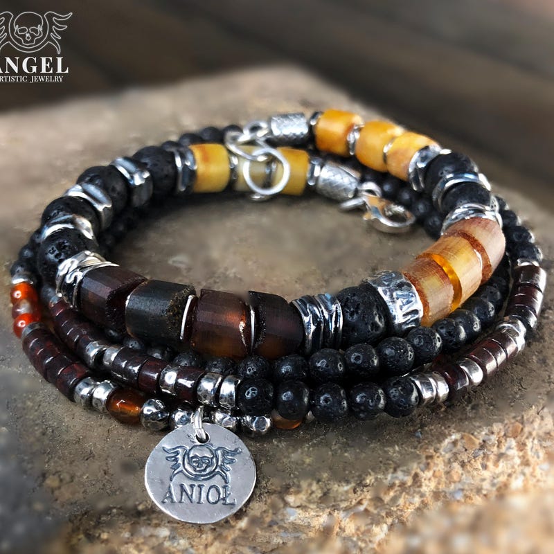 Mens Bracelet Set - Etsy