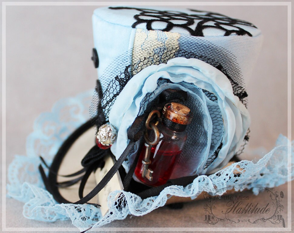 Alice Mini Top Hat Alice in Wonderland Hat Mad Hatter Hat | Etsy