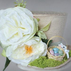 Easter Mini Top Hat, Spring Mini Hat, Spring Fascinator, Easter Hunt ...