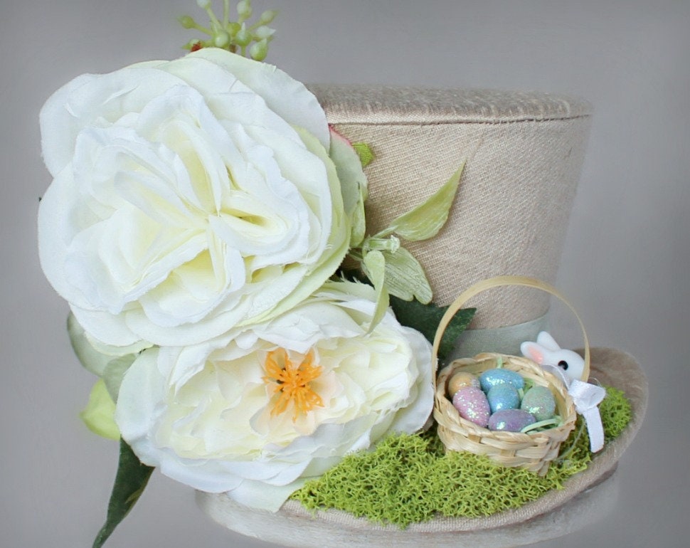 Easter Mini Top Hat Spring Mini Hat Spring Fascinator | Etsy