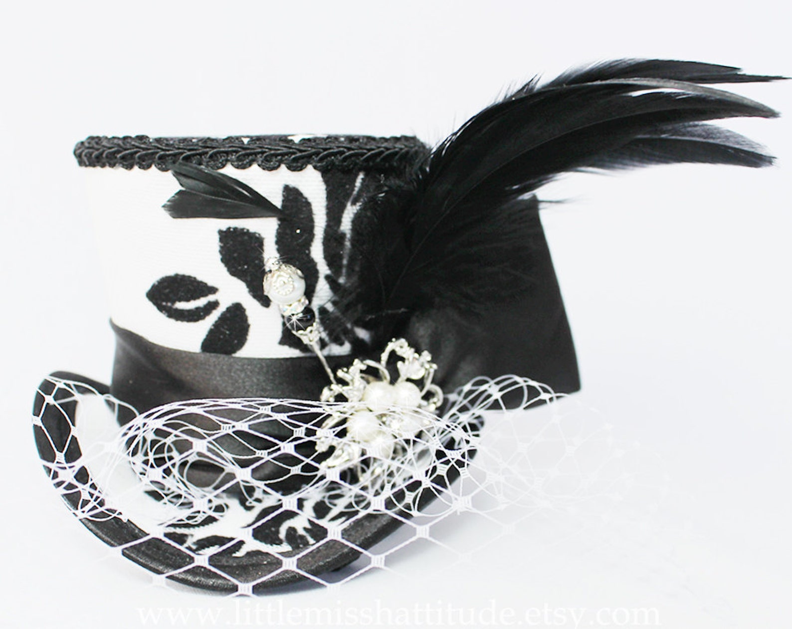 White Mini Top Hat Wedding Top Hat Mini Hats Tea Party Hat - Etsy