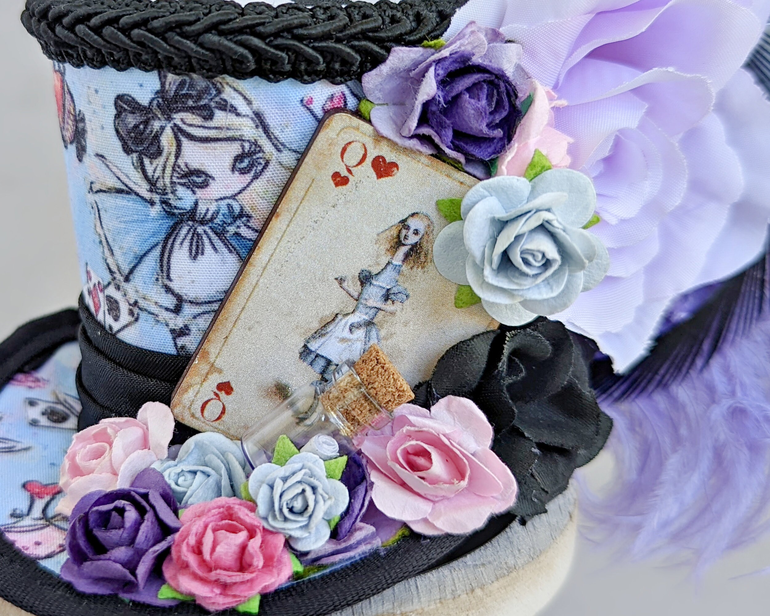 Alice Mini Top Hat Blue Mini Top Hat Alice Costume - Etsy Canada