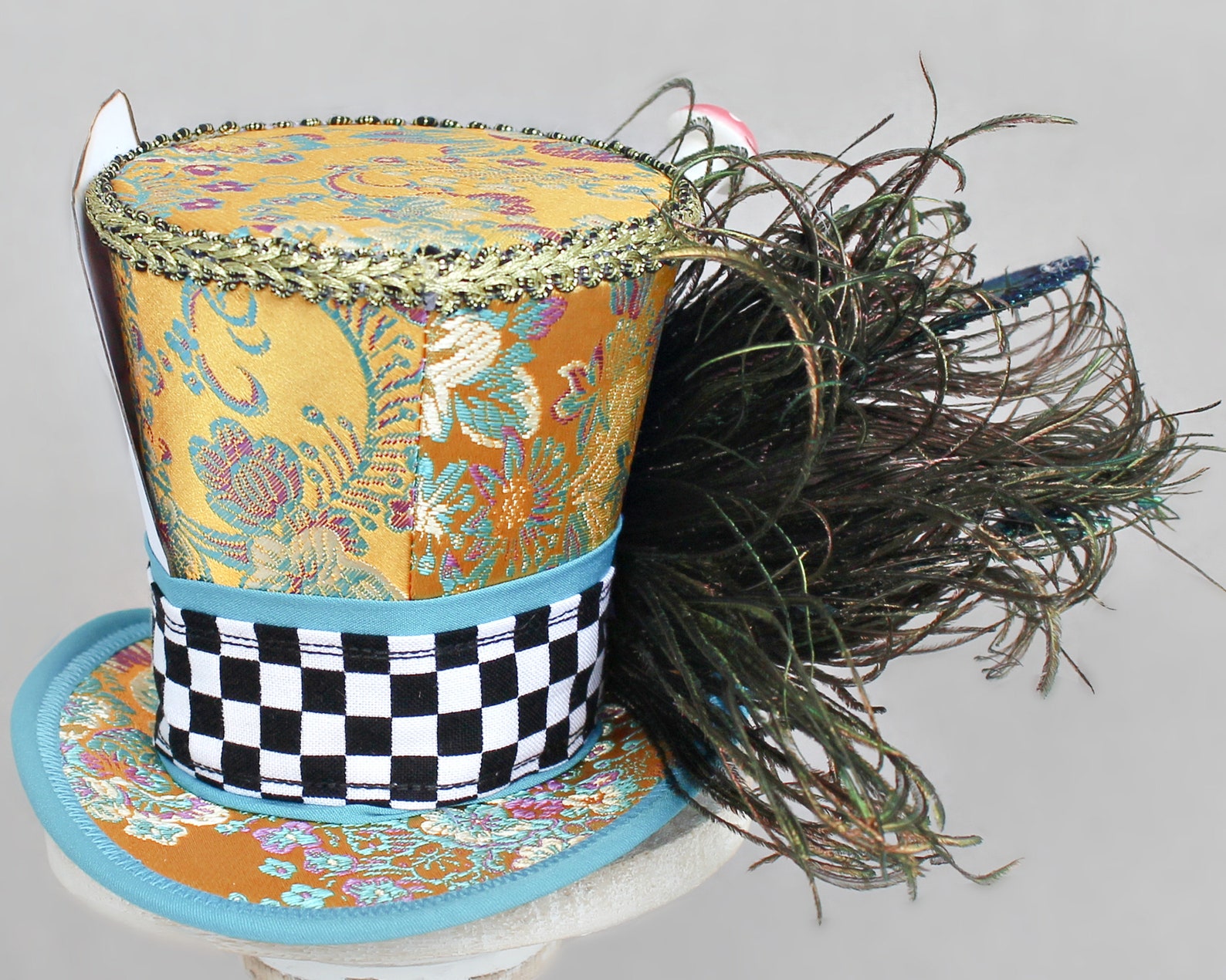 Mad Hatter Mini Top Hat Mad Hatter Costume Fascinator - Etsy