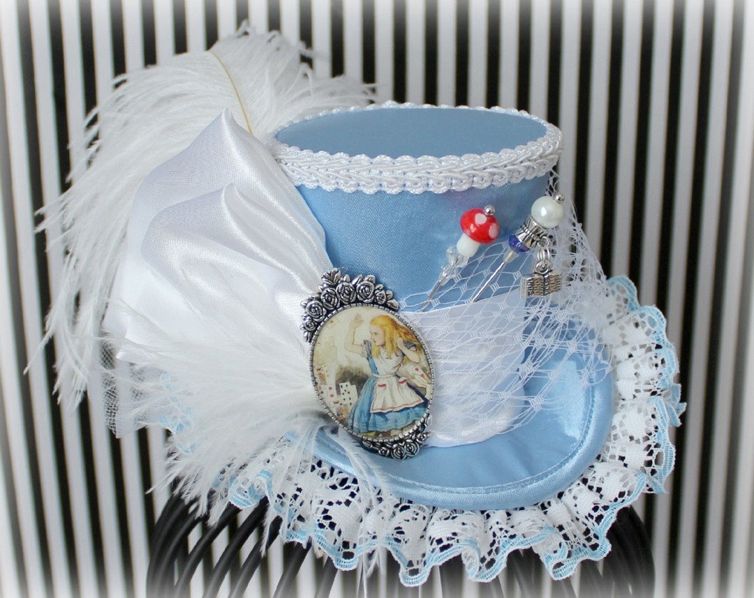 Alice Mini Top Hat Alice in Wonderland Mad Hatter Hat - Etsy