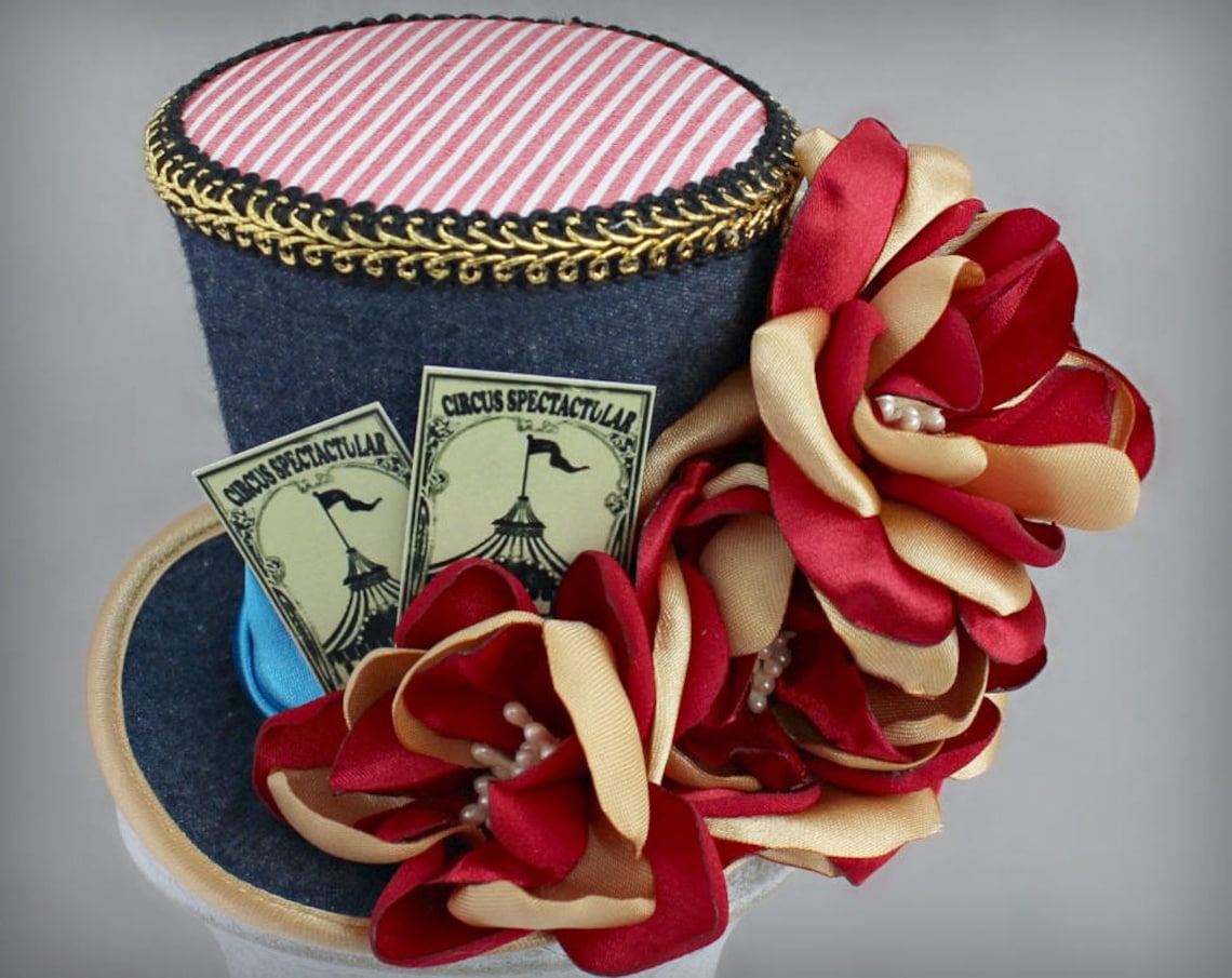 Circus Mini Top Hat Carnaval Mini Top Hat Circus Wedding - Etsy