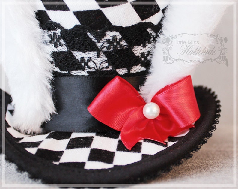 White Rabbit Mini Top Hat Mini Top Hat Alice in Wonderland - Etsy