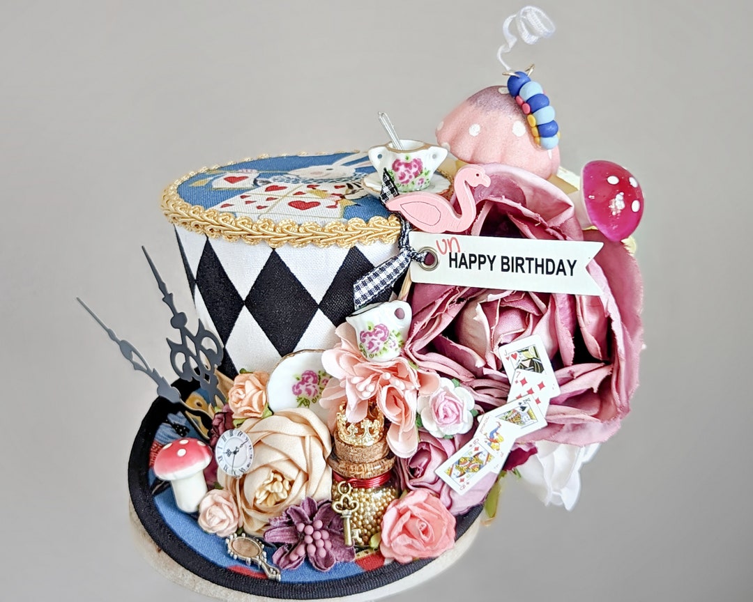 Alice Mini Top Hat Alice in Wonderland Mad Hatter Hat - Etsy