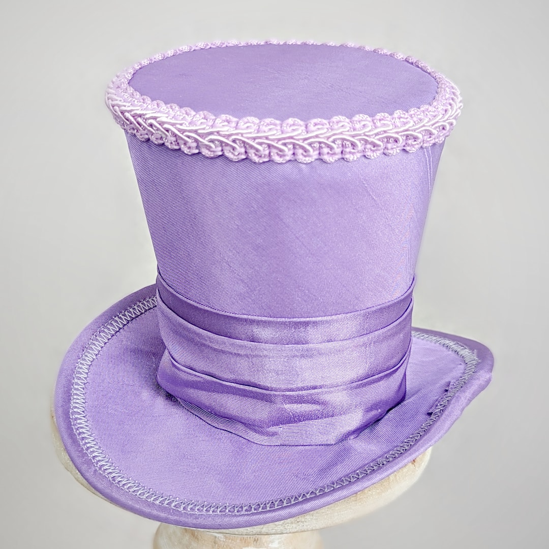 Lavender Mini Top Hat , Lavender Hat Fascinator, Wedding Top Hat , Tea ...