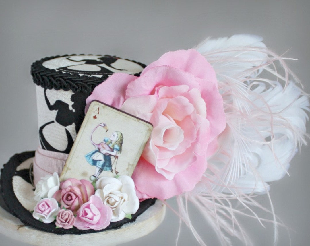Alice Mini Top Hat, Alice Costume Fascinator,alice in Wonderland ...