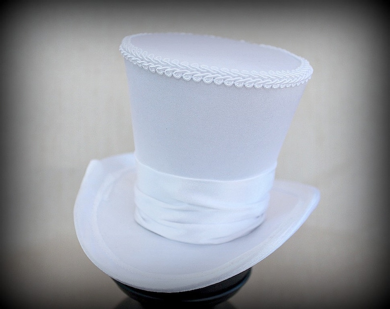 White Mini Top Hat Wedding Top Hat Mini Hats Tea Party Hat - Etsy