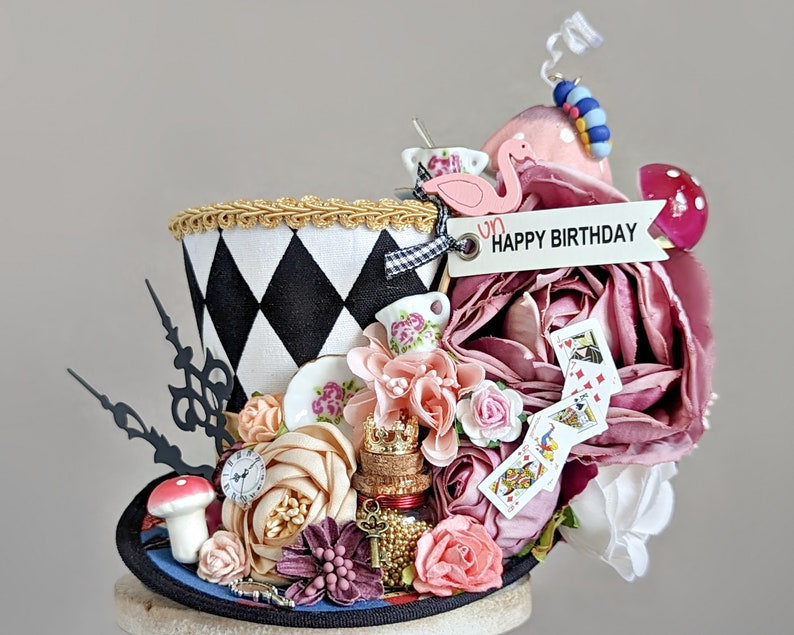 Alice Mini Top Hat , Alice in Wonderland, Mad Hatter Hat, Fascinator ...