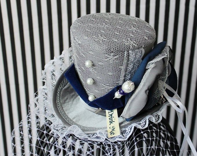Alice Mini Hat , Mad Hatter Hat , Tea Party Hat , Mini Top Hat ...