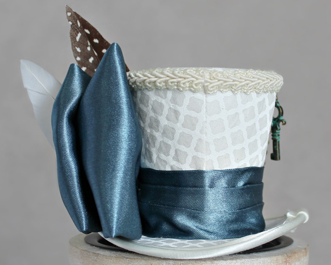 Steampunk Mini Top Hat Literature Mini Hat Steampunk Floral | Etsy