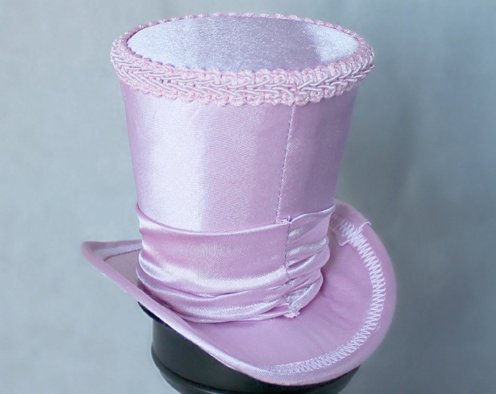 Pink Mini Top Hat Mini Top Hat Mad Hatter Hat Fascinator - Etsy
