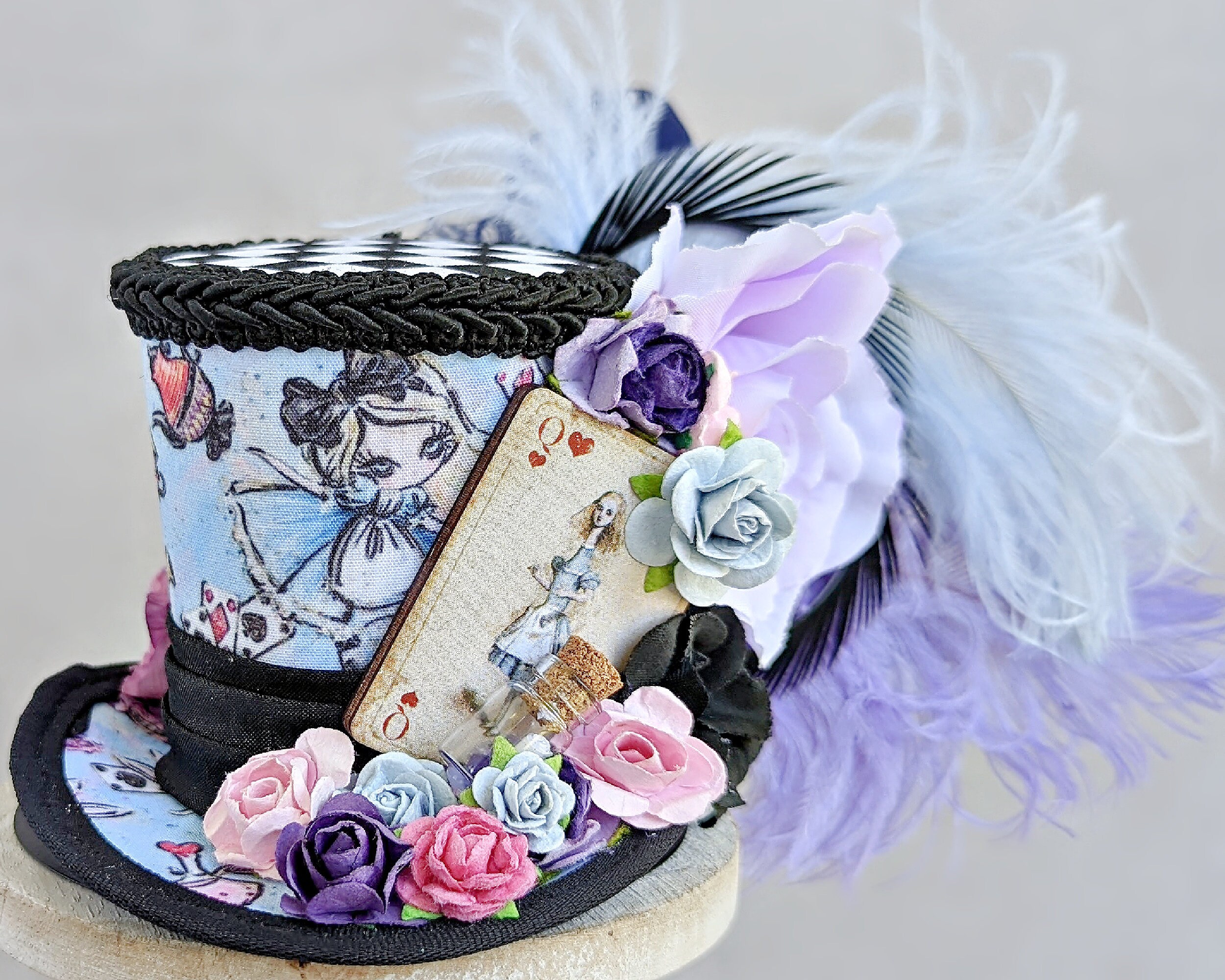 Alice Mini Top Hat Blue Mini Top Hat Alice Costume - Etsy Canada