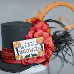 Halloween Mini Top Hat Haunted Mansion Mini Top Hat Spooky | Etsy