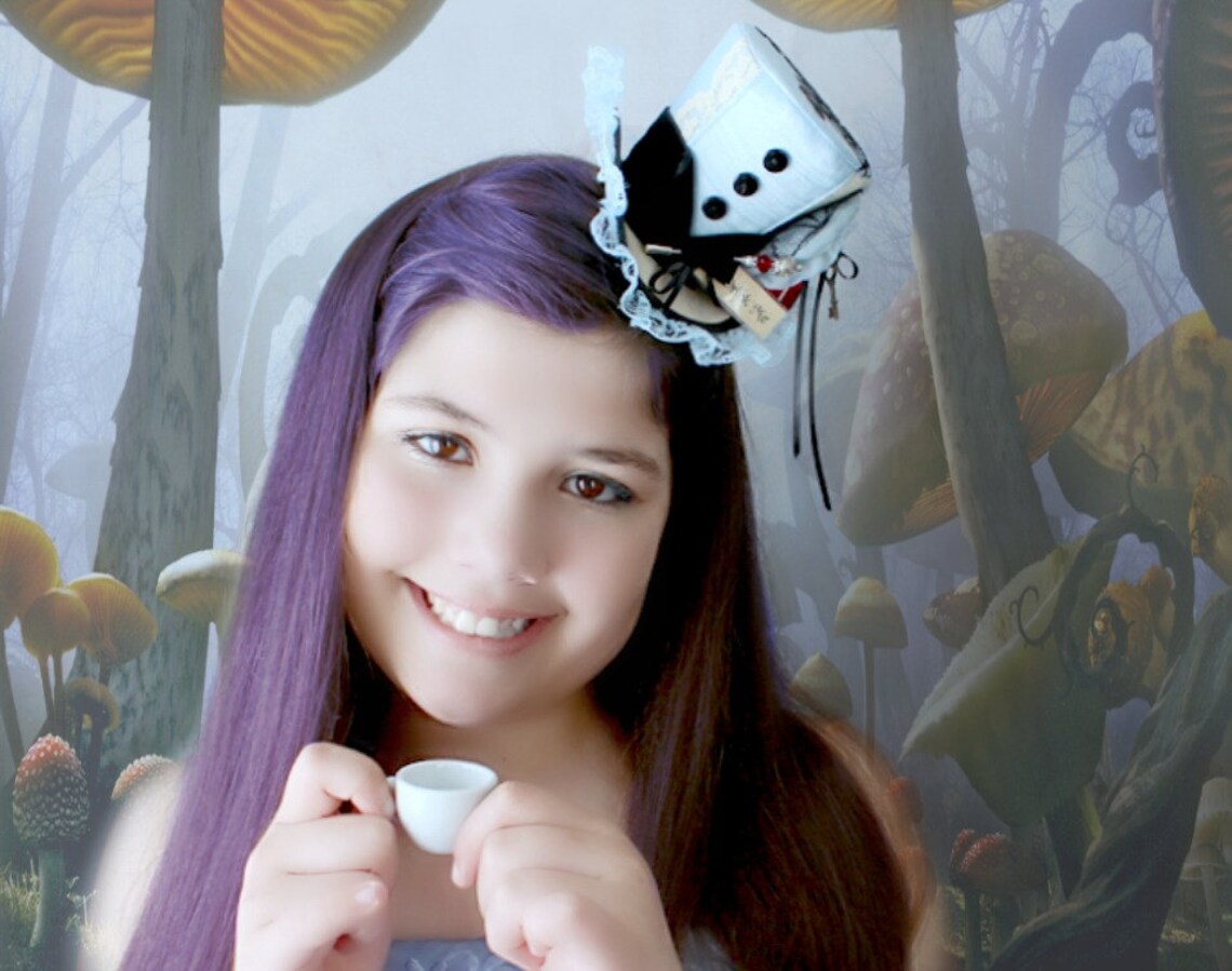 Alice Mini Top Hat Alice in Wonderland Hat Mad Hatter Hat | Etsy