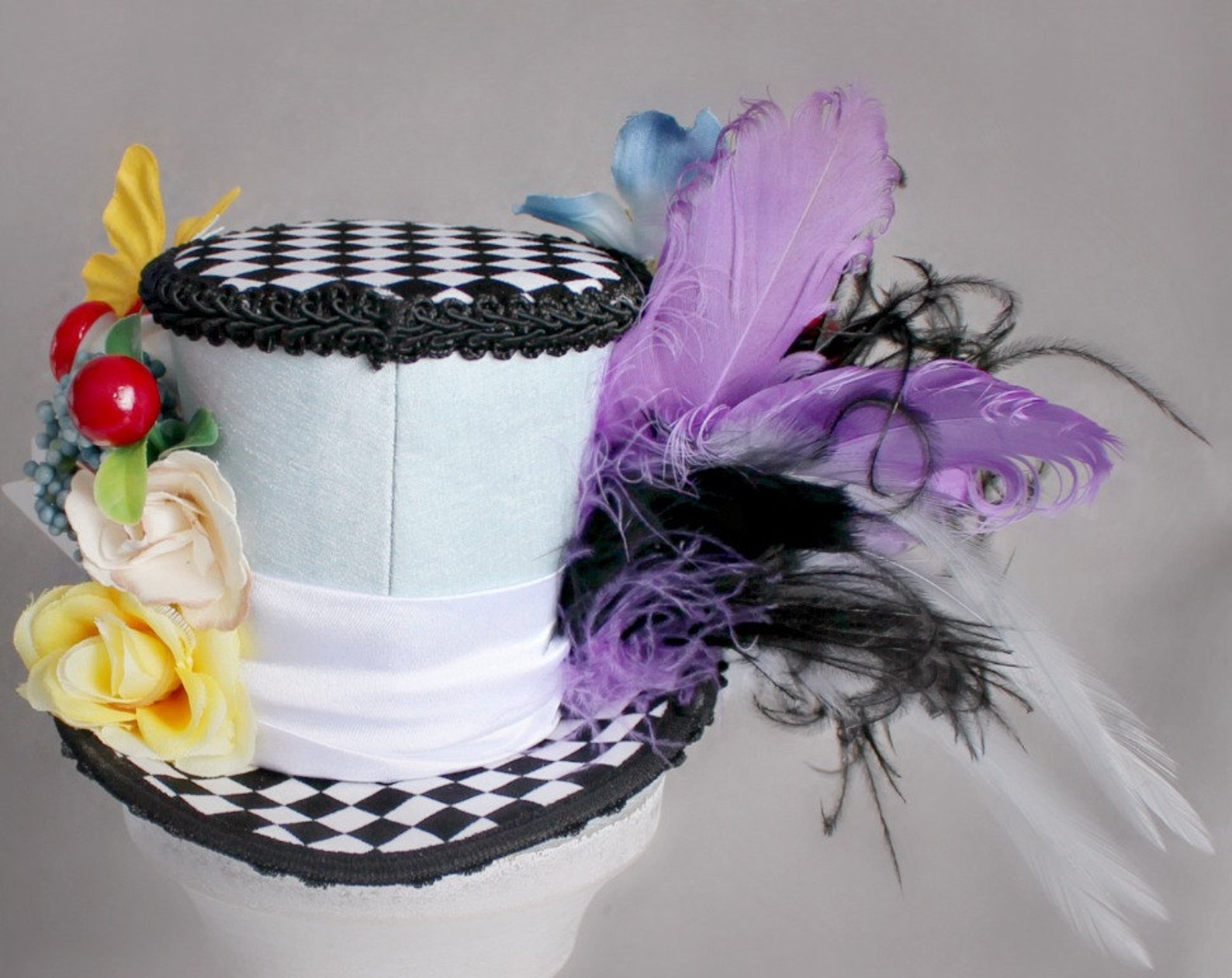 Alice Mini Top Hat, Alice Landscape Mini Hat, Alice in Wonderland Hat ...