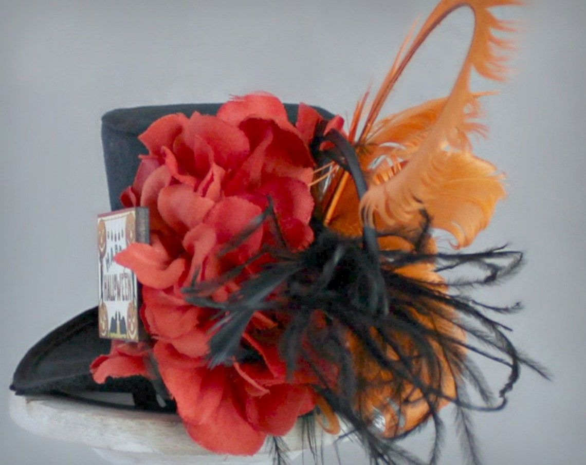 Halloween Mini Top Hat Haunted Mansion Mini Top Hat Spooky | Etsy