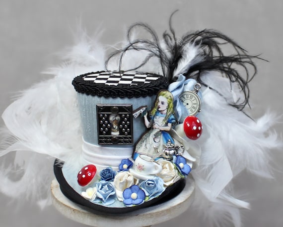 Alice Mini Top Hat Alice in Wonderland Alice Costume | Etsy