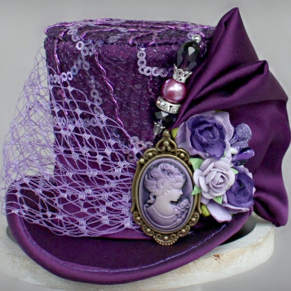 Purple Top Hat - Etsy