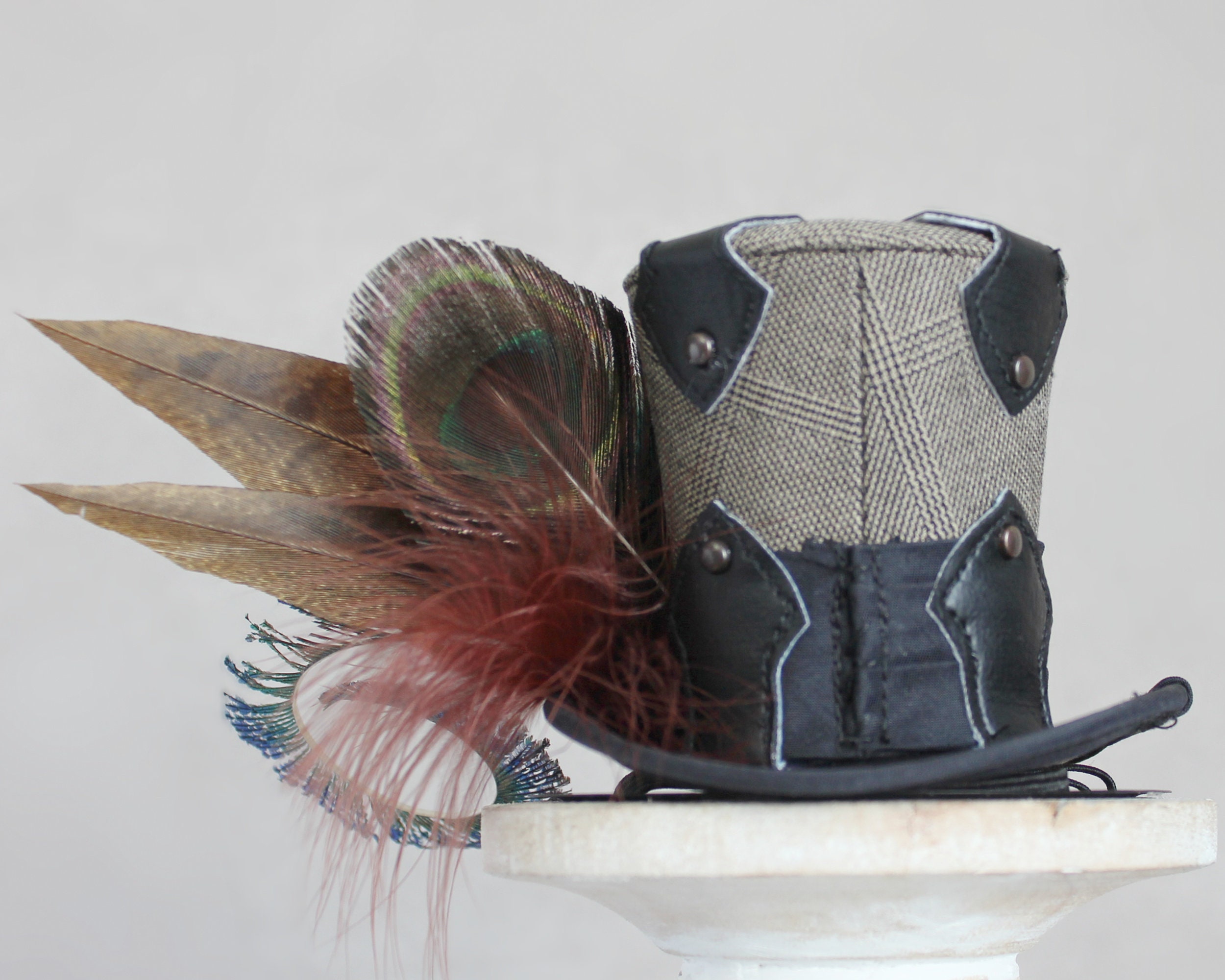 Steampunk Mini Top Hat Literature Mini Hat Steampunk Floral - Etsy Canada