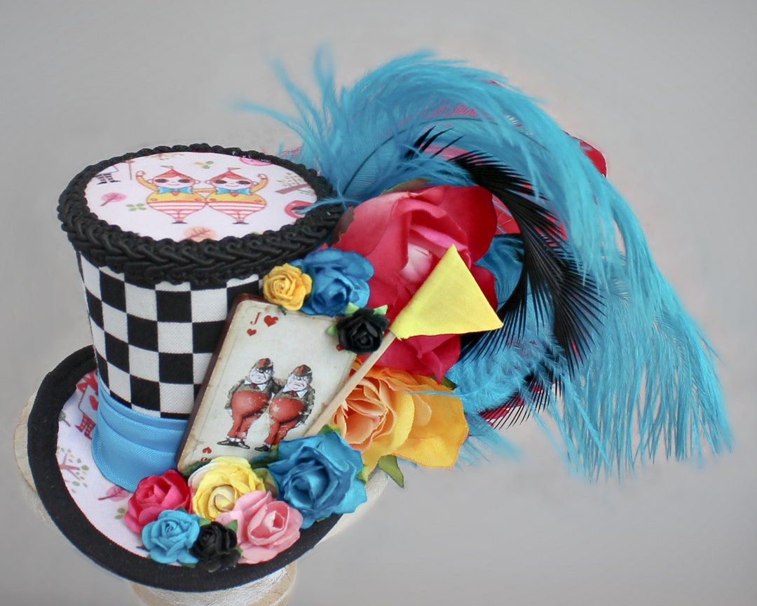 Alice in Wonderland, Alice Mini Top Hat, Alice Costume Fascinator ...