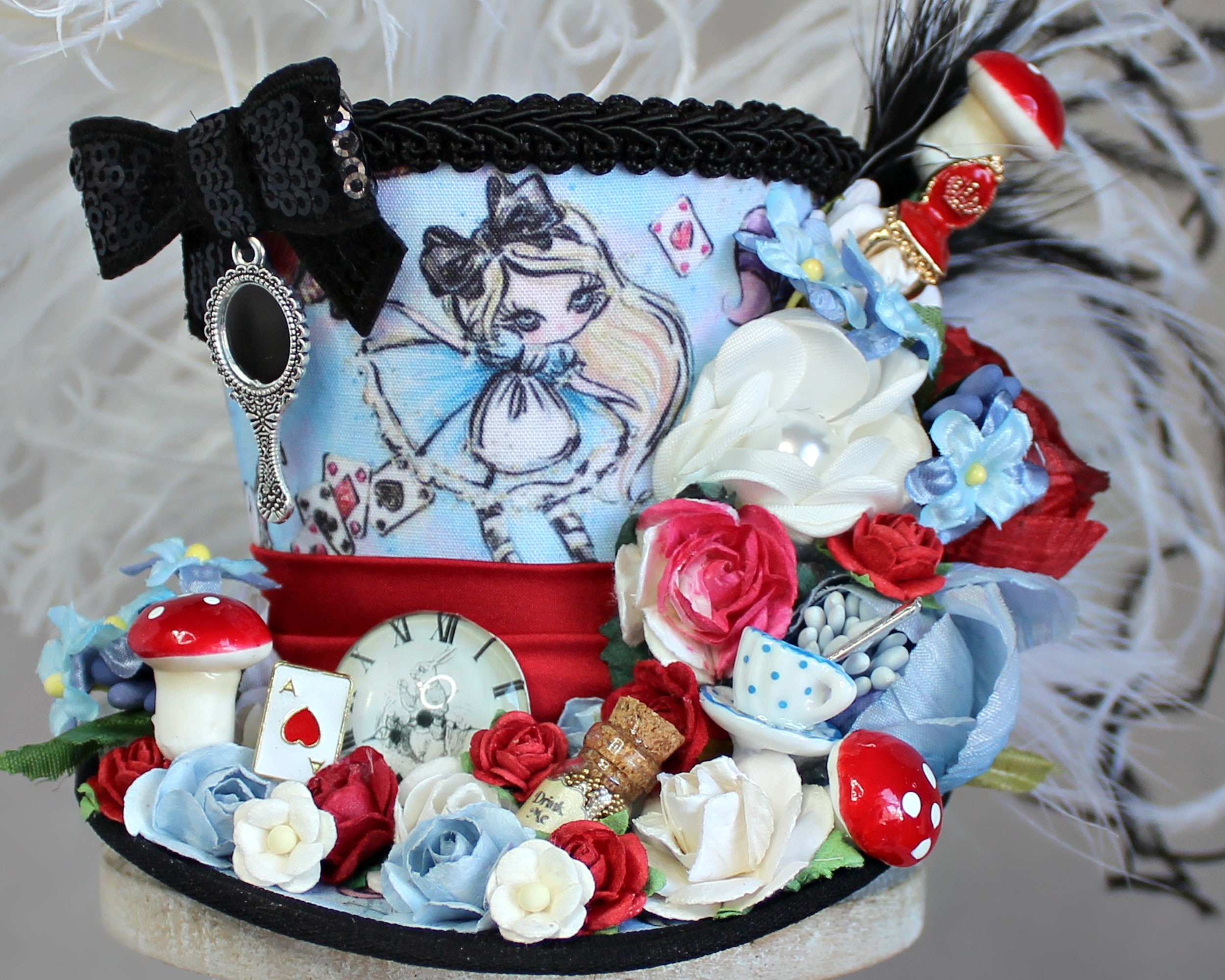 Alice Mini Top Hat Alice in Wonderland Mad Hatter Hat - Etsy Canada