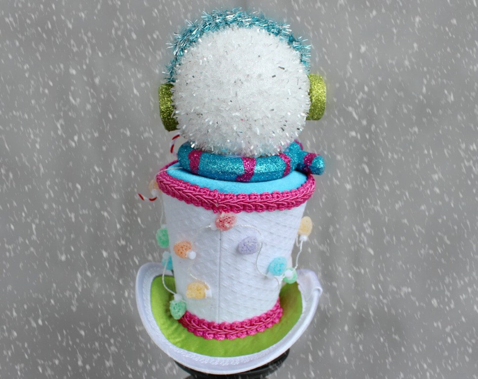 Christmas Snowman Mini Top Hat Holiday Party Hat Snowman | Etsy