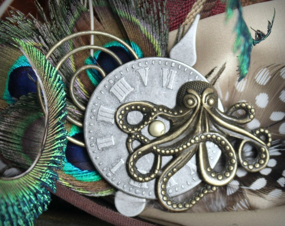 Steampunk Mini Top Hat Brown Top Hat Steampunk Cosplay - Etsy