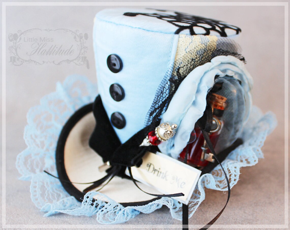 Alice Mini Top Hat Alice in Wonderland Hat Mad Hatter Hat | Etsy