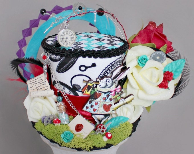 Alice in Wonderland , White Rabbit Mini Top Hat , White Rabbit ...