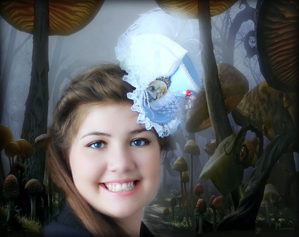 Alice Mini Top Hat Alice in Wonderland Mad Hatter Hat - Etsy