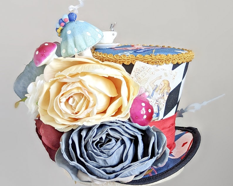Alice Mini Top Hat Alice in Wonderland Mad Hatter Hat - Etsy