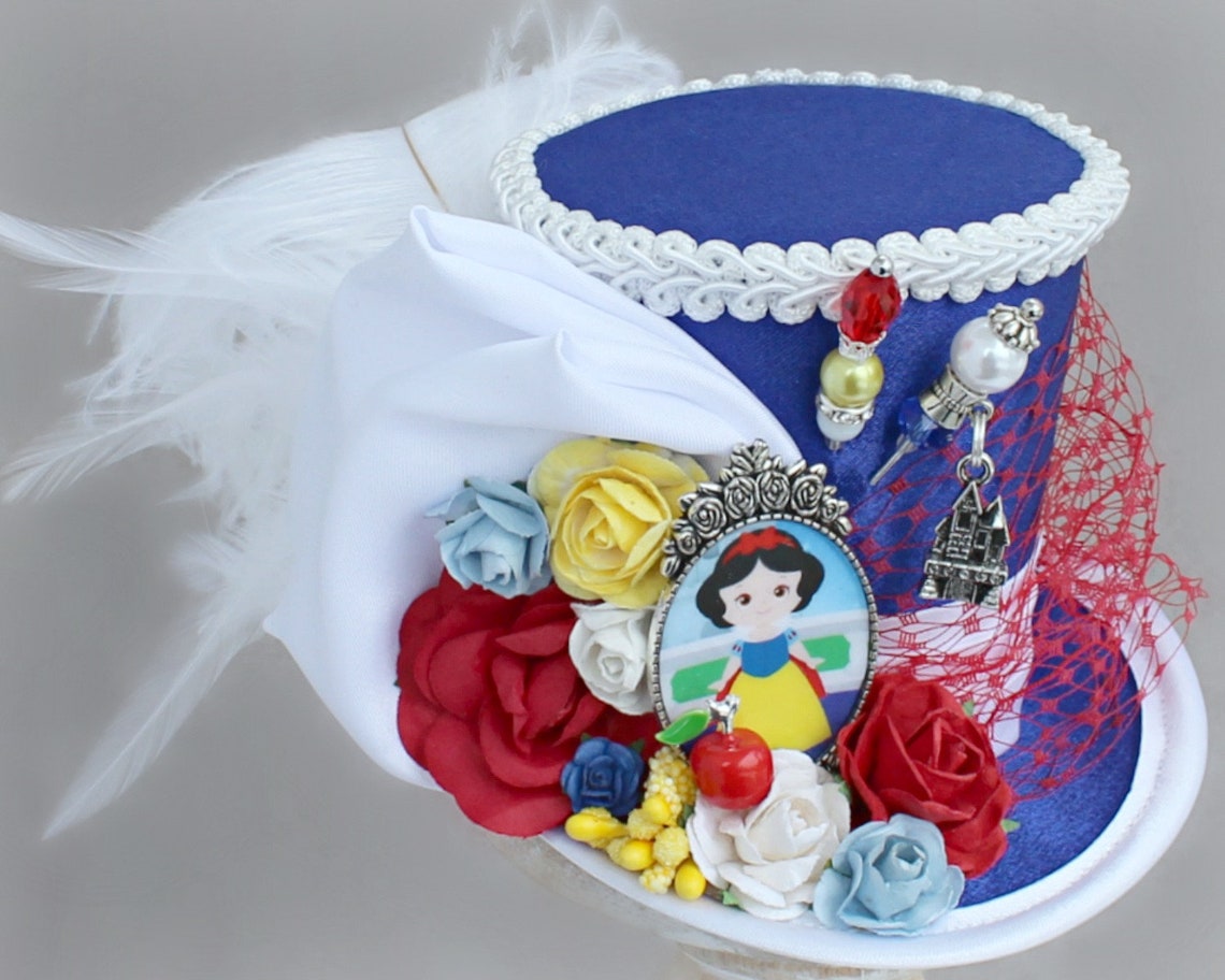 Snow White Mini Top Hat Snow White Costume Theme Parks Mini | Etsy