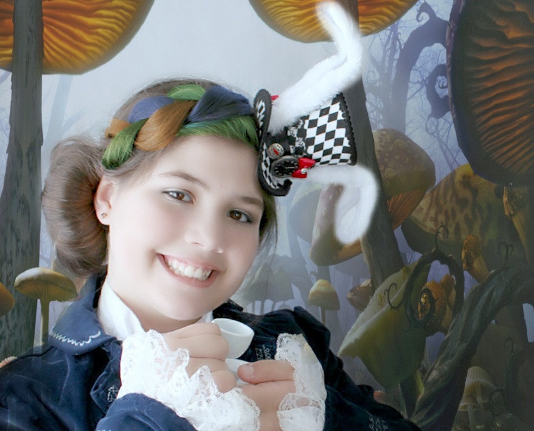 White Rabbit Mini Top Hat, Mini Top Hat, Alice in Wonderland, Mad ...