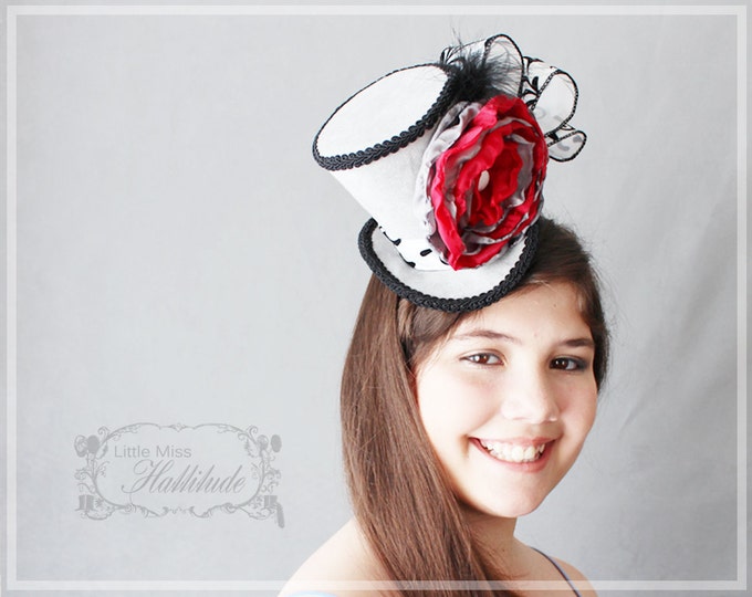 Mini Top Hat Tea Party Hat Mad Hatter Hat Head - Etsy