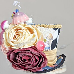 Alice Mini Top Hat Alice in Wonderland Mad Hatter Hat - Etsy