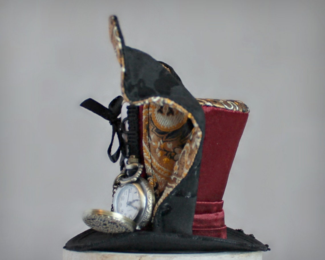 White Rabbit Mini Top Hat White Rabbit Costume Fascinator | Etsy