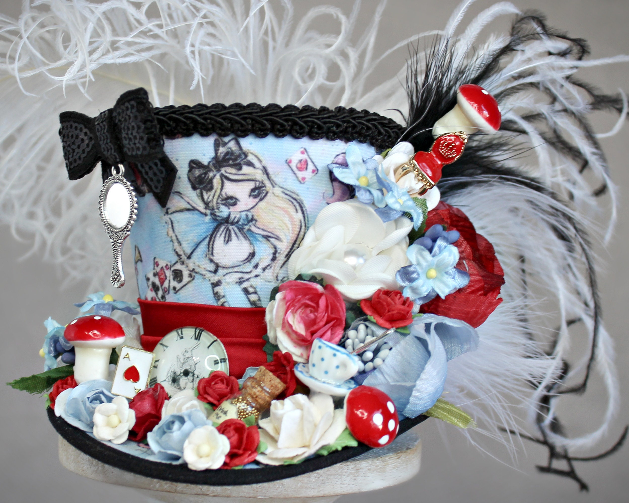 Alice Mini Top Hat Alice in Wonderland Mad Hatter Hat - Etsy Canada
