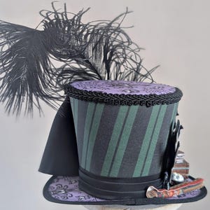 Haunted Mansion Mini Top Hat, Purple Mini Top Hat, Haunted Mansion ...