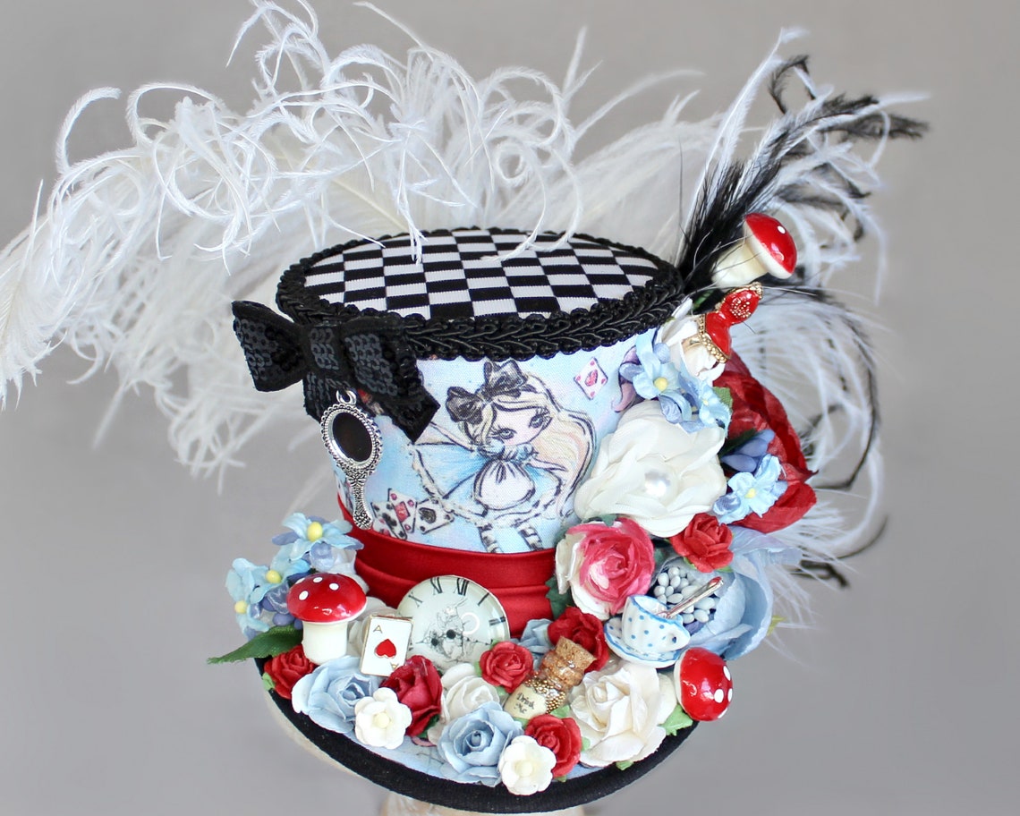 Alice Mini Top Hat Alice in Wonderland Mad Hatter Hat - Etsy Canada